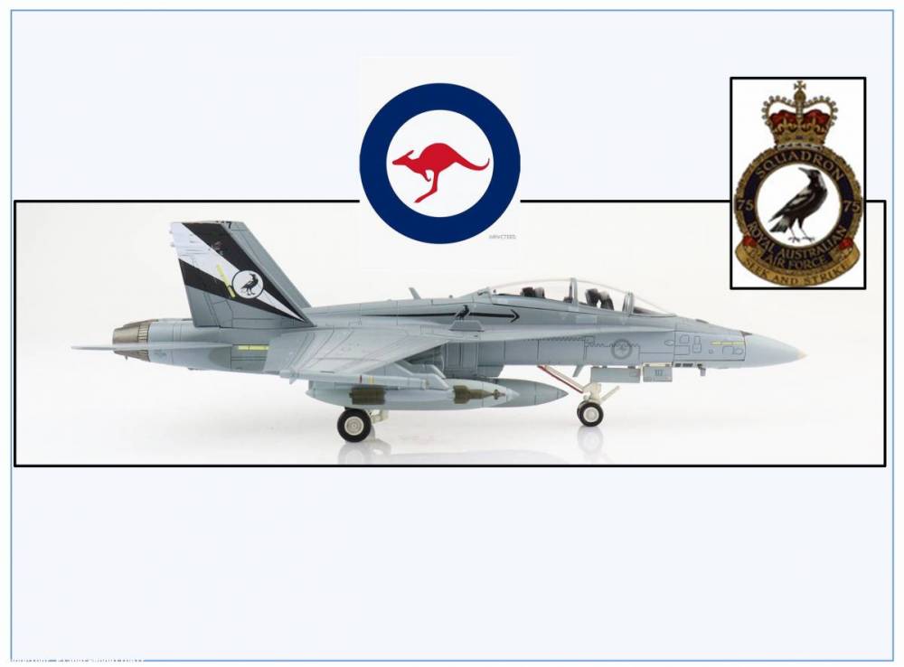 HA3570 F/A-18B Hornet RAAF 75 Squadron, 2021, Hobbymaster... nur 71.92 EUR