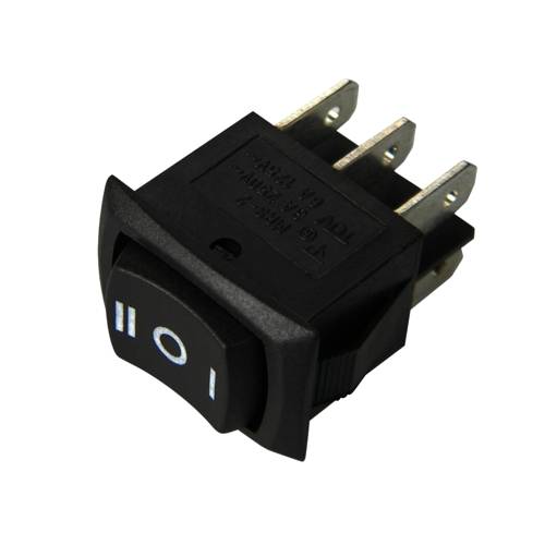 Wippschalter 21 x 15 mm, 2x EIN/AUS/EIN schaltend, 250 AC 6A