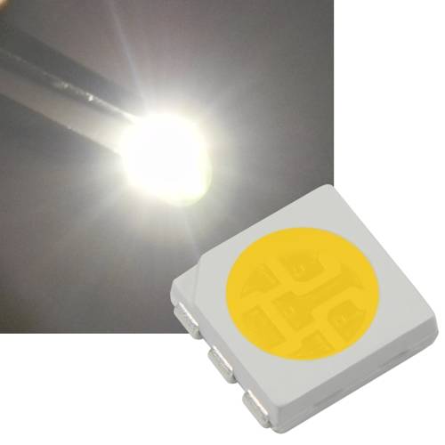 SMD Led 5050 PLCC6 weiß 5600~6200K 2,8-3,2V 60mA 3-Chip