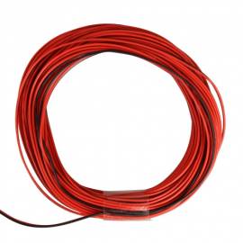 1000m Zwillings- Kabel / Litze ROT-SCHWARZ 2x 0,14mm² 10 Meter