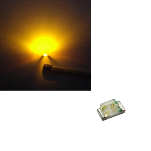 SMD Leds 0402 gelb 585-595nm 1,6 - 2,4V 20mA