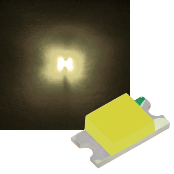 SMD Led 1206 warmweiß ~3000K 3,0-3,2V 20mA