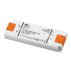 Slim Led Trafo 12V 0-50W IP20 extra flach, Treiber Driver