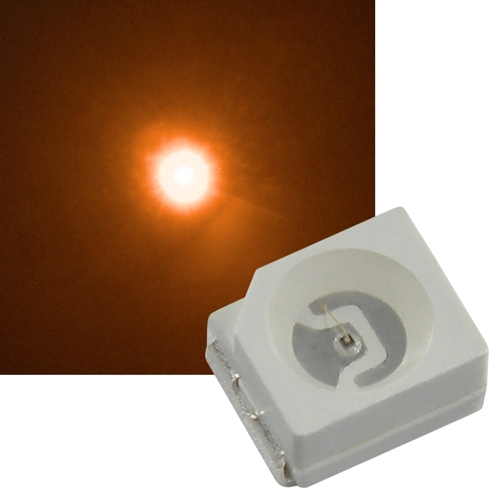 SMD Led 3528 PLCC2 orange 605~610nm 1,9-2,35V 20mA