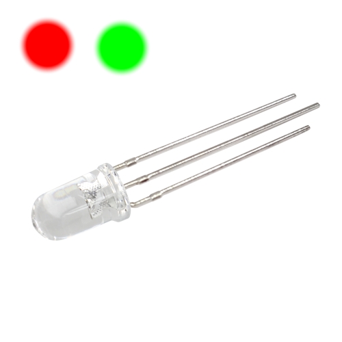 10 Stück DUO Leds 5mm ROT / GRÜN _ 3 Pin Led Bi Color
