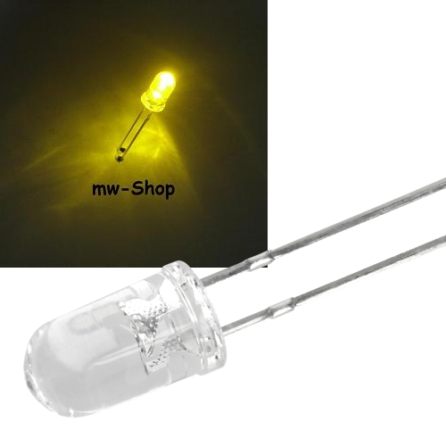 5mm Led gelb BLINKEND 20° 580~590nm 2,0-2,2V 20mA