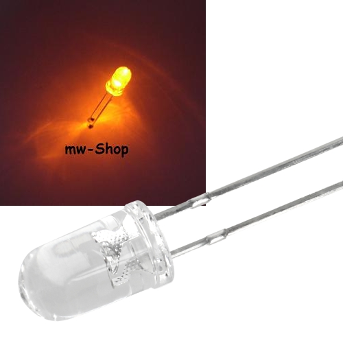 5mm Led orange BLINKEND 20° 610~620nm 2,0-2,2V 20mA