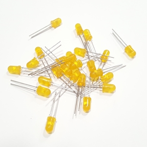 www.Led-Store.de: 50 Stück gelbe diffuse Leds 5mm...
