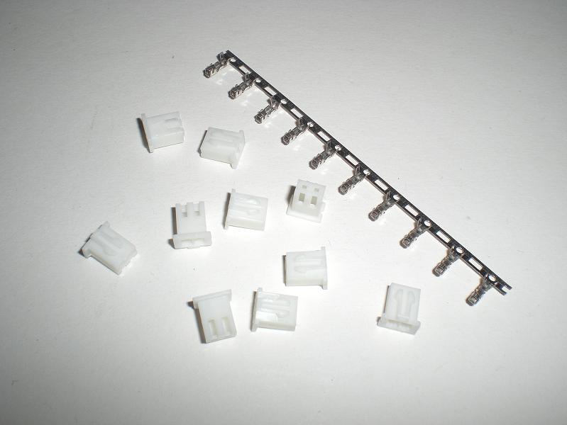 10 Stecker 2polig RM 2,54mm zB. für Verbindungen von Smd Led Leisten